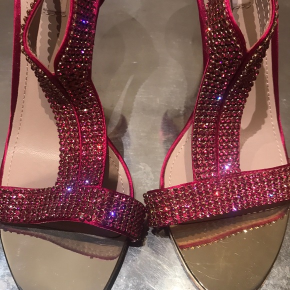 Shoes | Stunning Hot Pink Crystal Heels | Poshmark